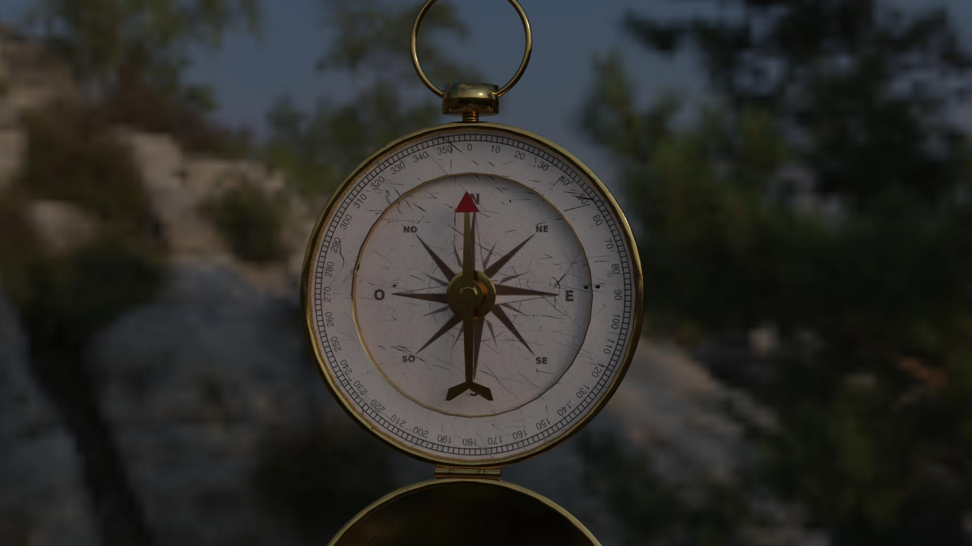 3D Gold Compass - TurboSquid 1873462