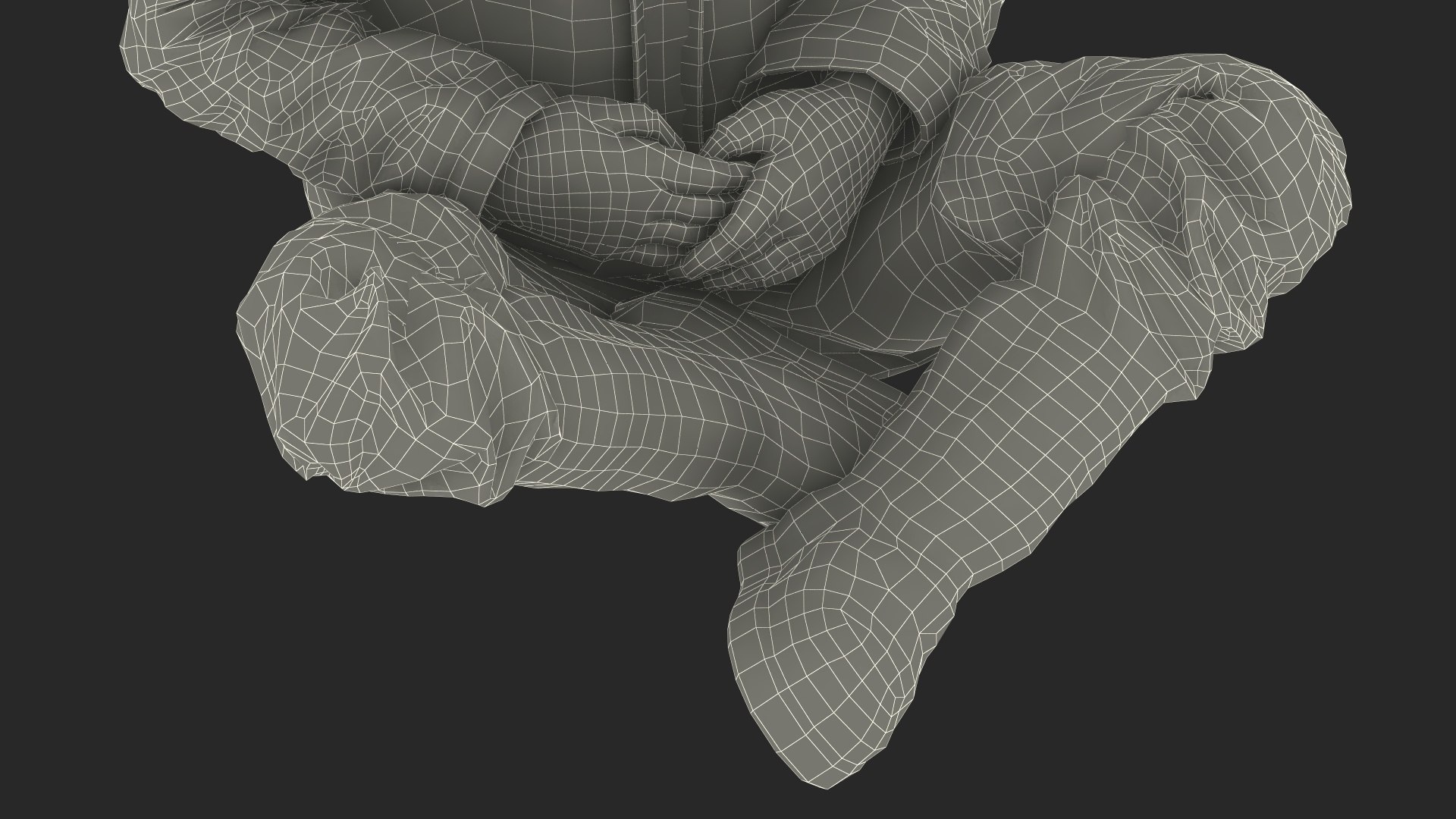 Seated Homeless Old Man 3D Model - TurboSquid 2283336