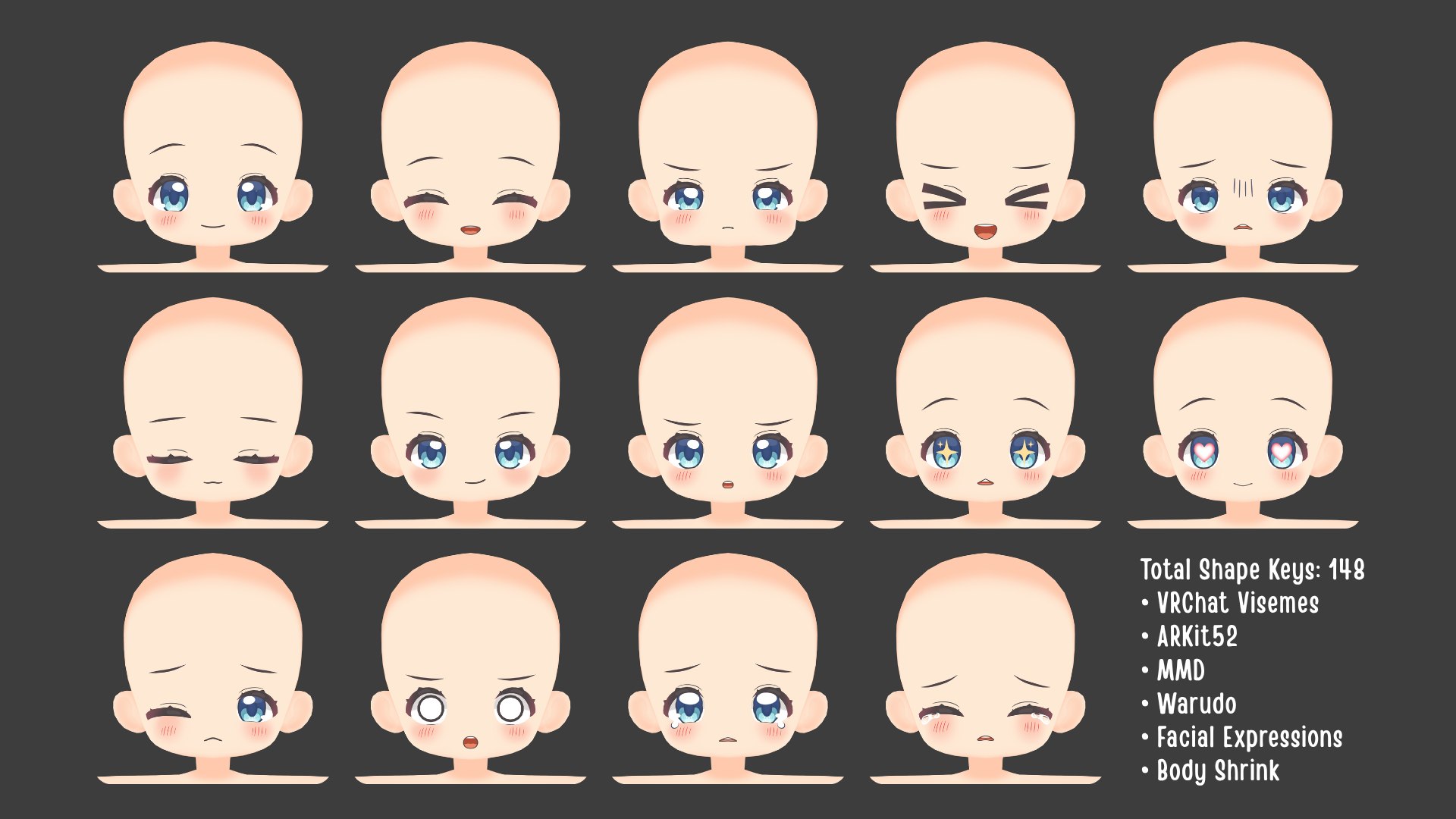 Anime Chibi Base Mesh 3D Model - TurboSquid 2427045