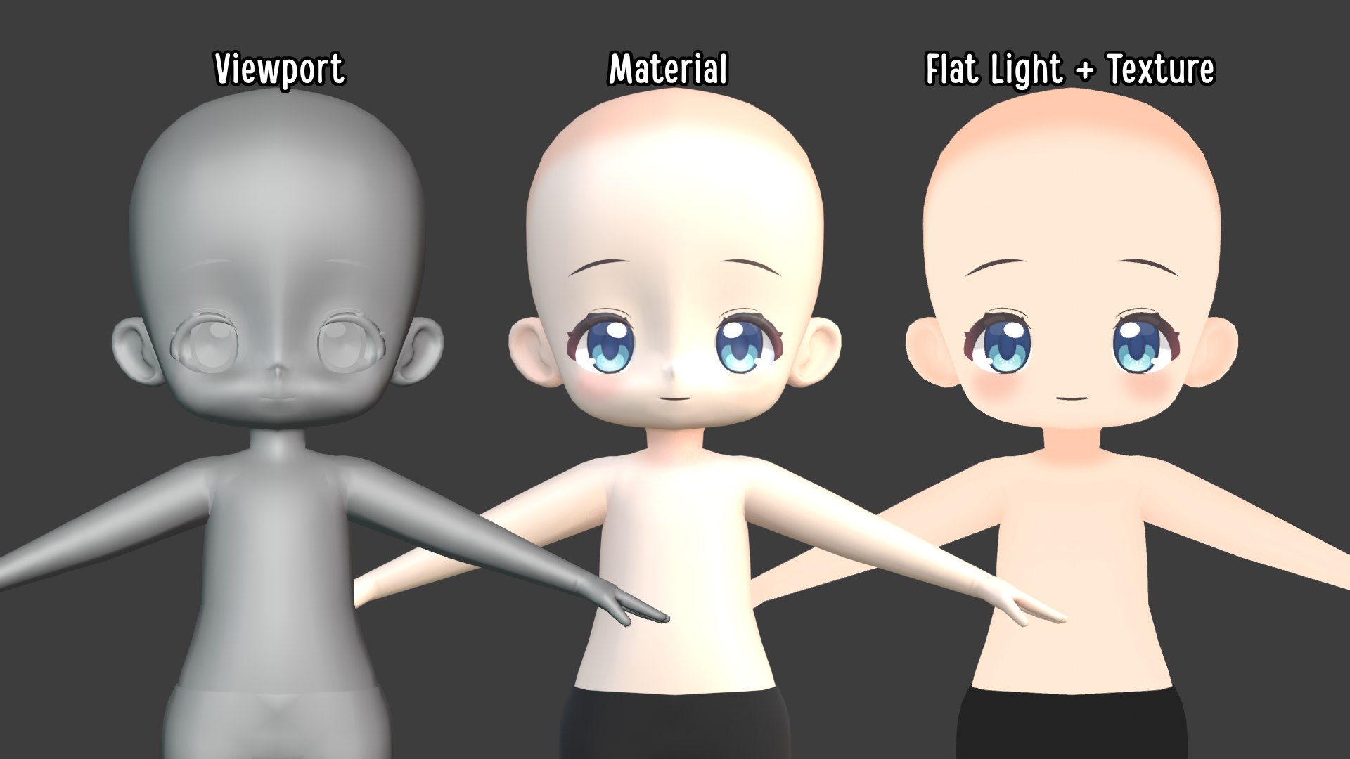 Anime Chibi Base Mesh 3D Model - TurboSquid 2427045
