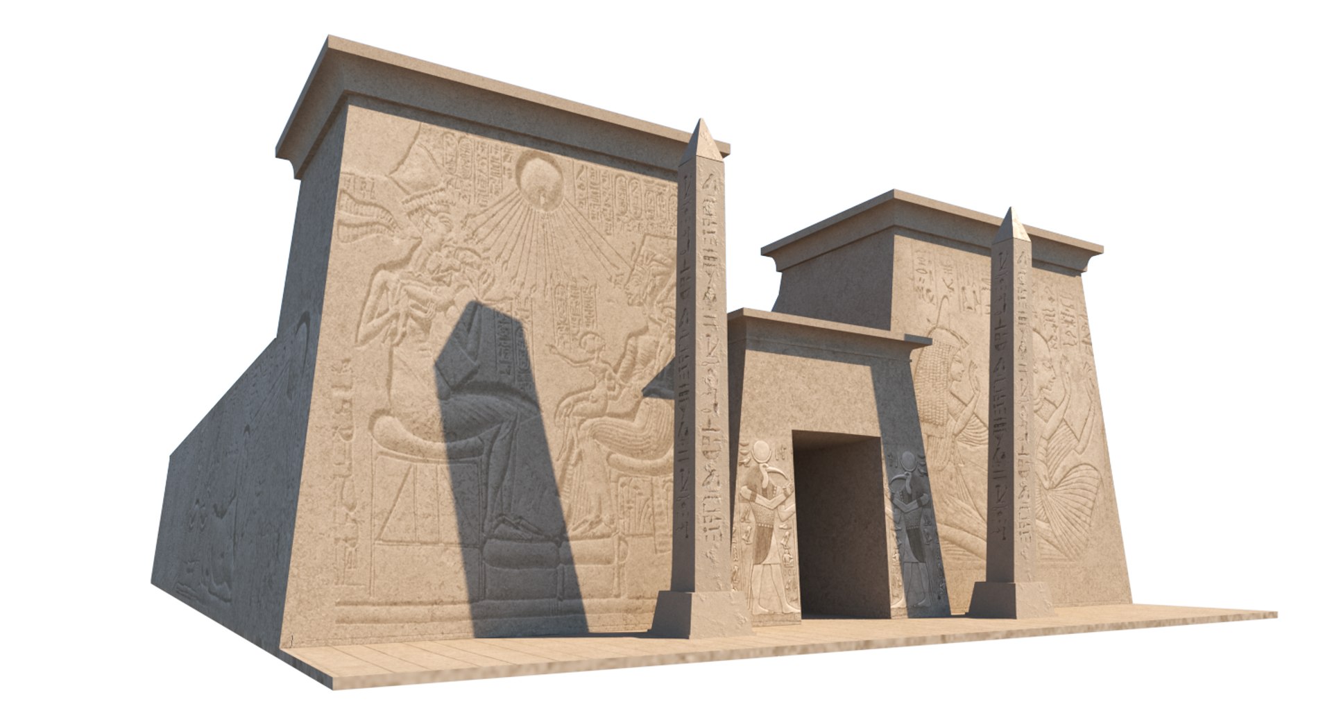 Ancient Egyptian Building 3D Model - TurboSquid 1269375
