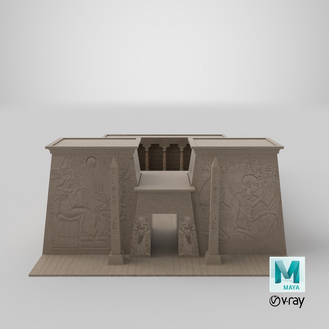 Ancient Egyptian Building 3D Model - TurboSquid 1269375