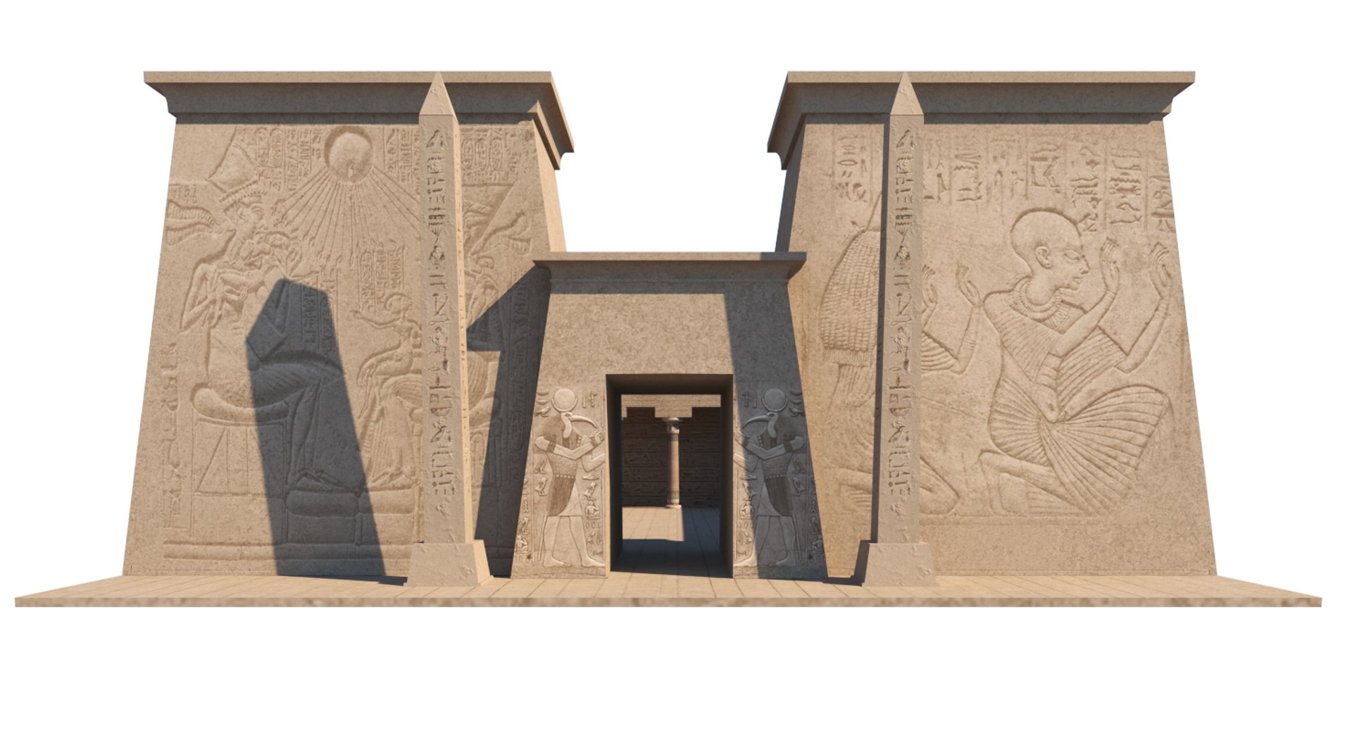 Ancient Egyptian Building 3D Model - TurboSquid 1269375