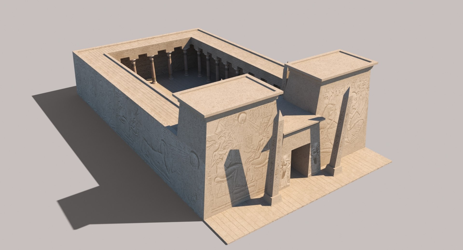 Ancient Egyptian Building 3D Model - TurboSquid 1269375