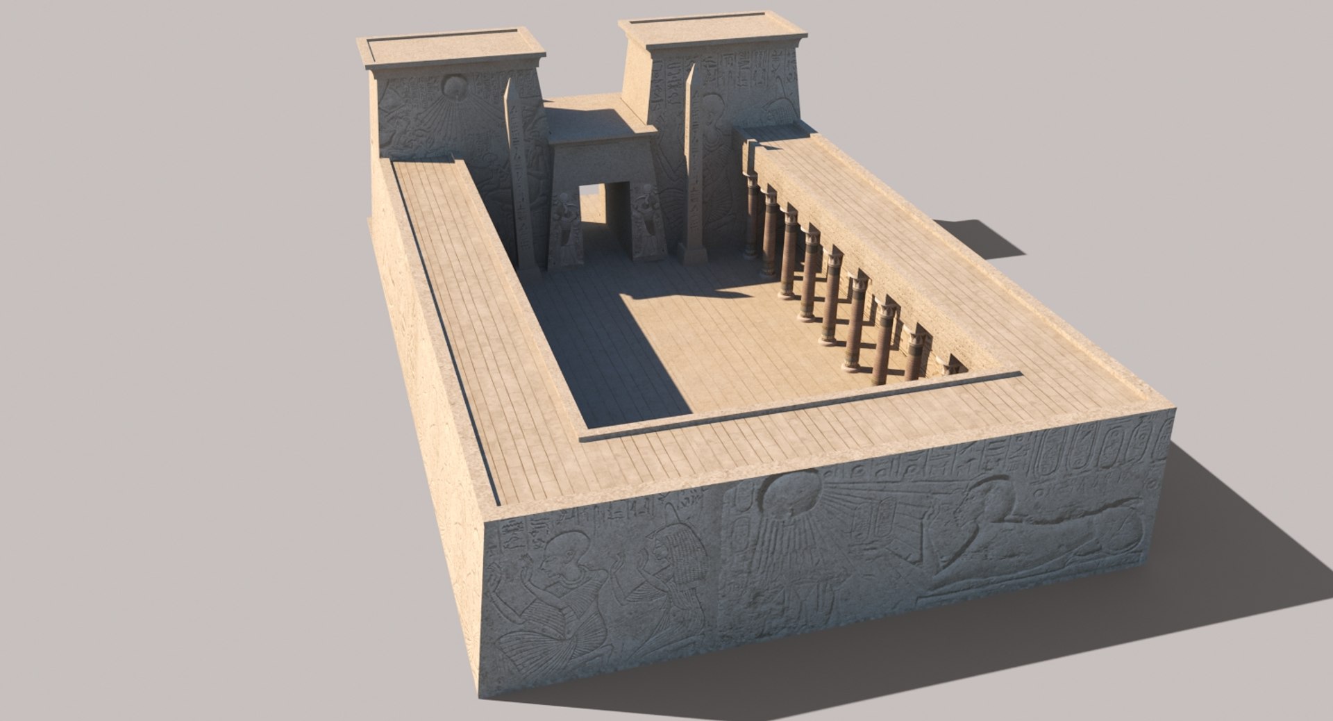 Ancient Egyptian Building 3D Model - TurboSquid 1269375