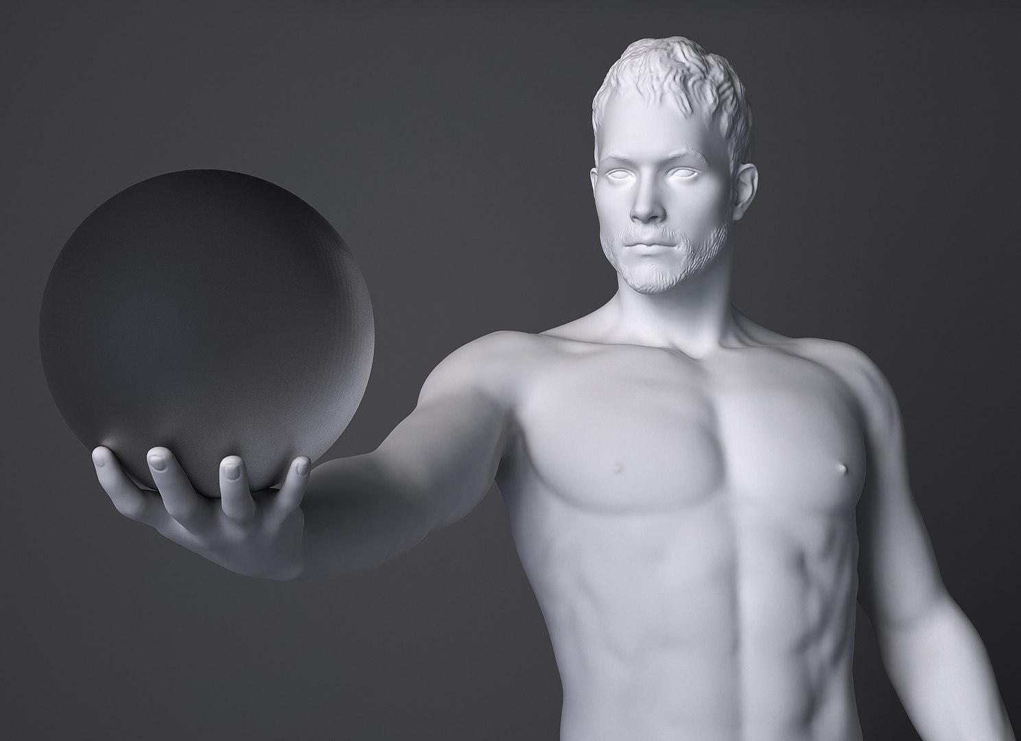 3d Male Sculpture Model
