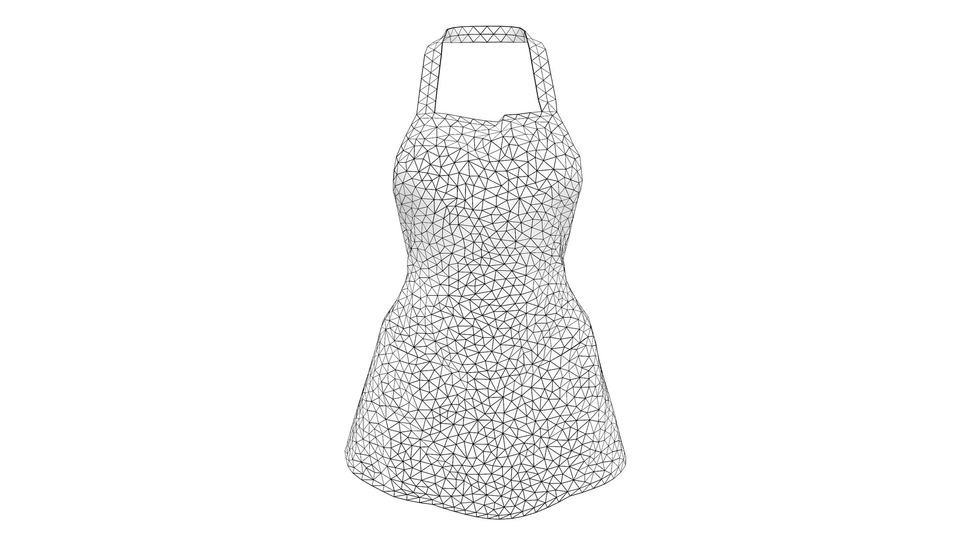 Ladies Apron 3D - TurboSquid 1886480