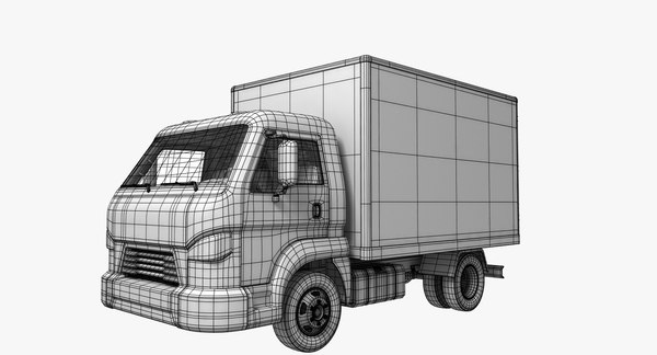 Delivery truck 3D model - TurboSquid 1243286