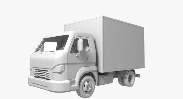 Delivery truck 3D model - TurboSquid 1243286