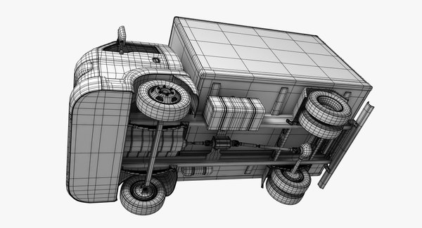 Delivery truck 3D model - TurboSquid 1243286
