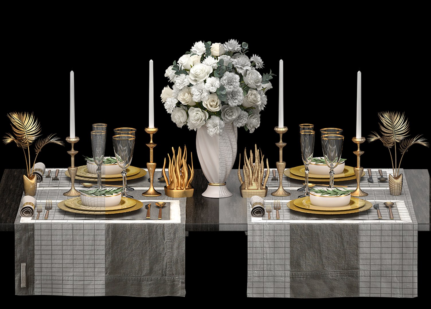 3D Table Setting Model - TurboSquid 1342079