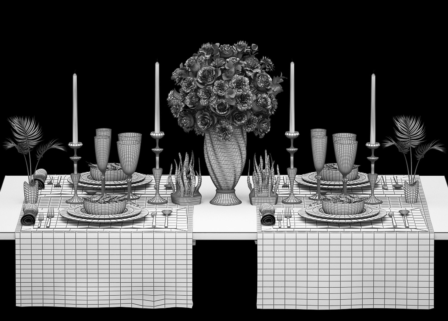3D Table Setting Model - TurboSquid 1342079