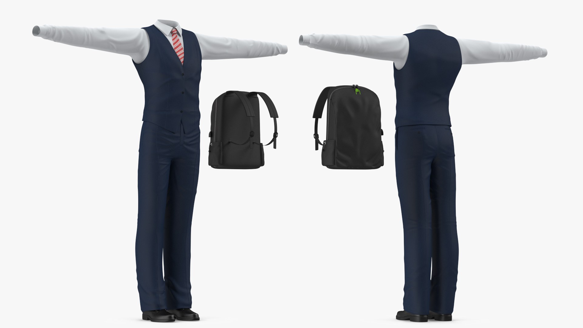 3D Model School Uniform Set - TurboSquid 1702583