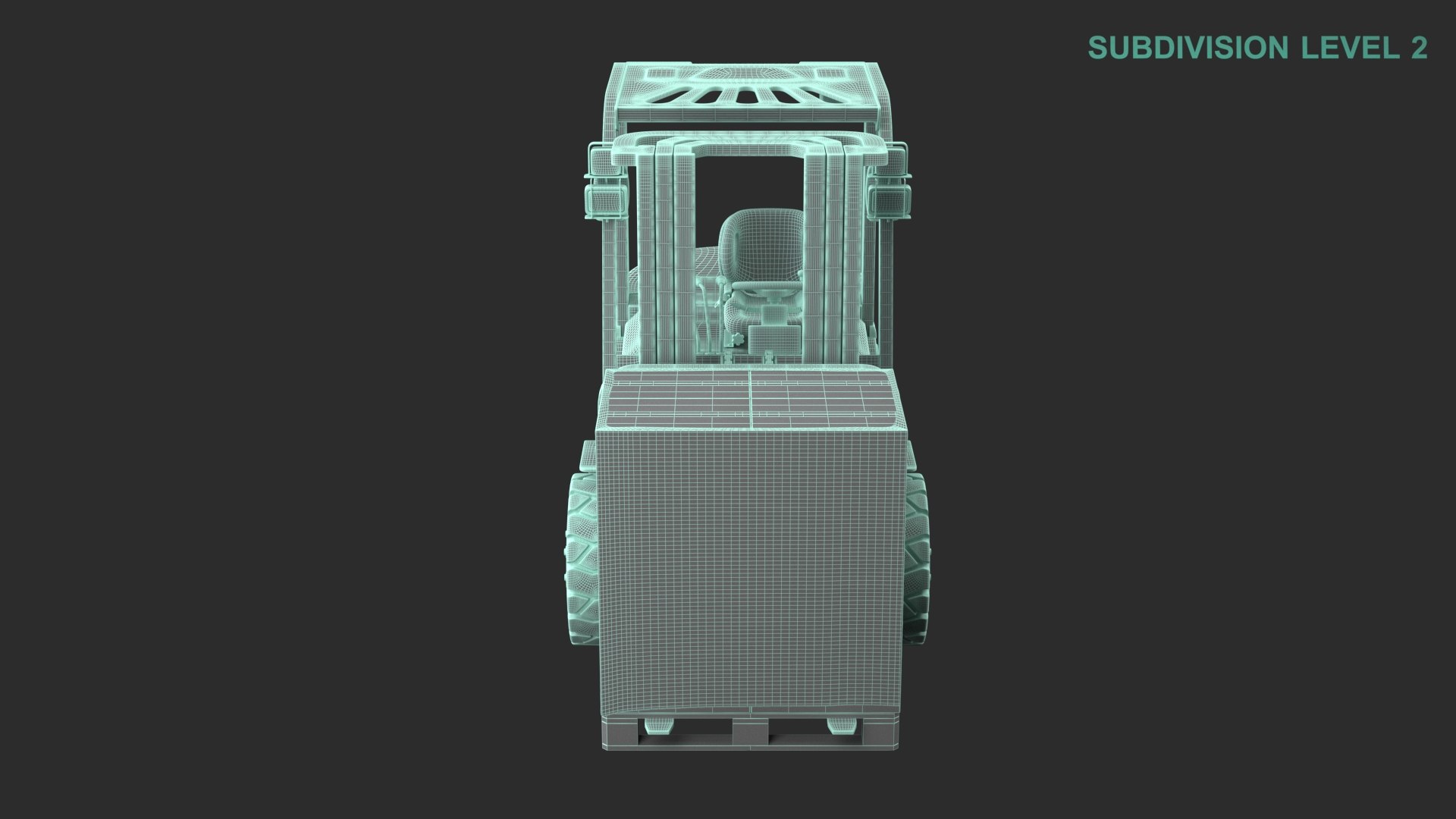 Forklift With Cargo 3D Model - TurboSquid 1864442