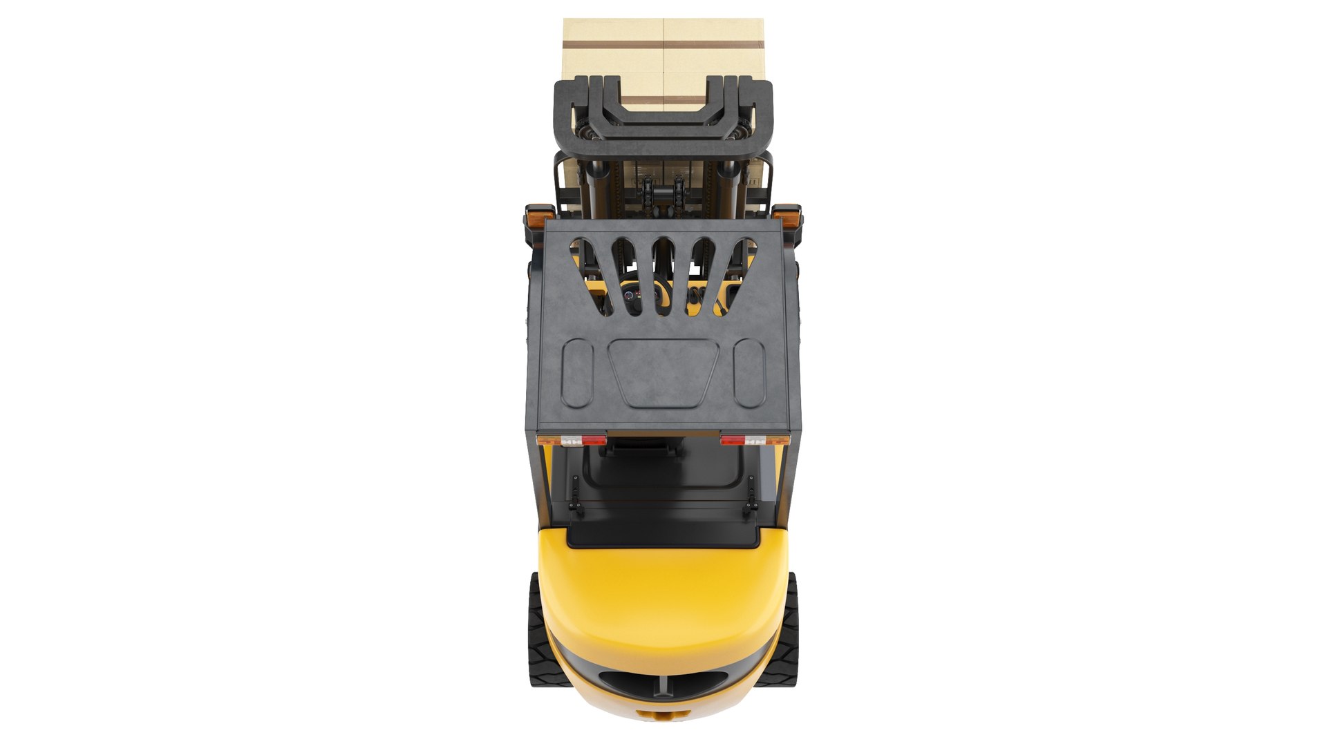 Forklift With Cargo 3D Model - TurboSquid 1864442