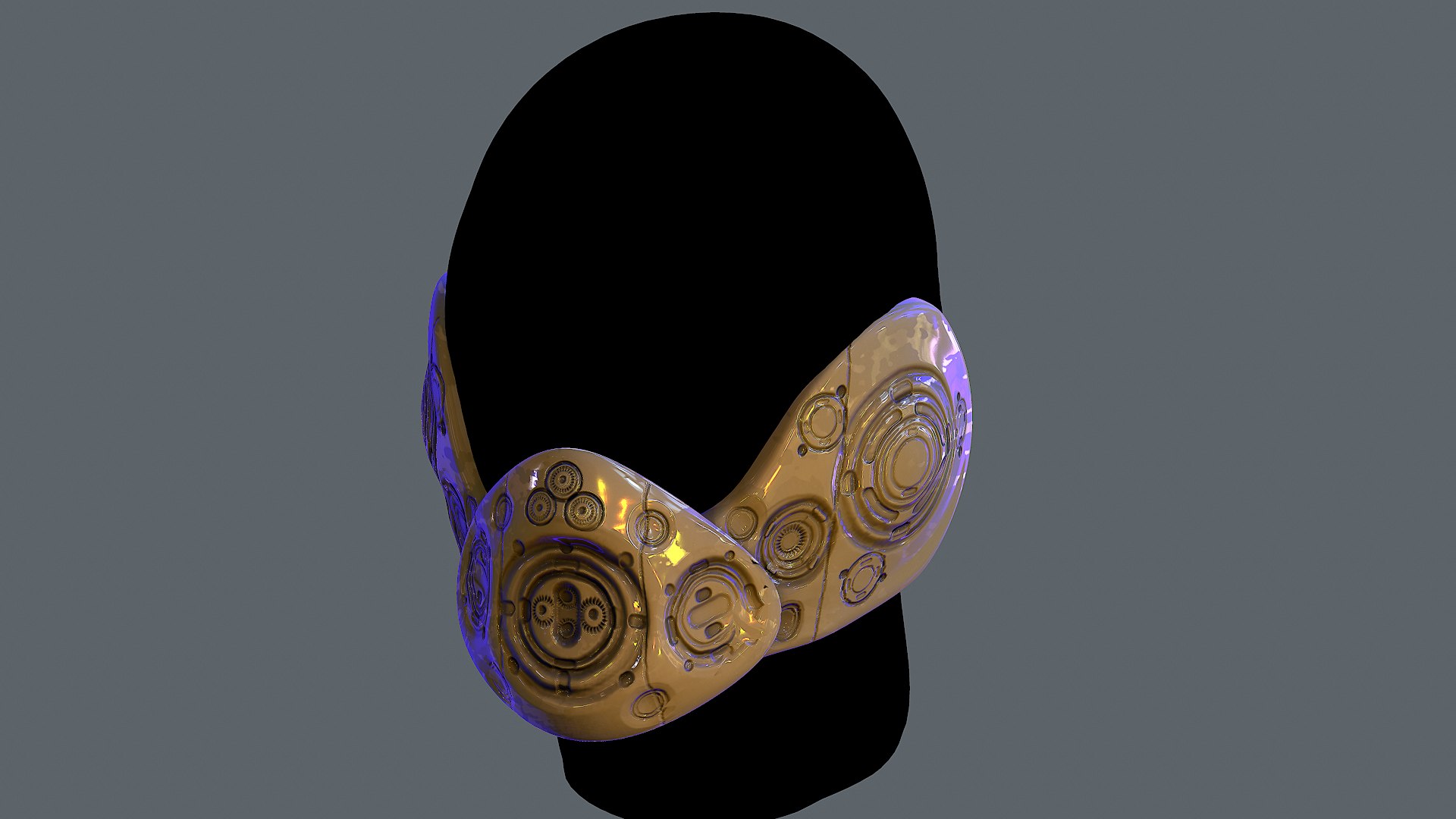 Gas Mask Respirator Scifi Futuristic Model 3D Model 3D Model ...