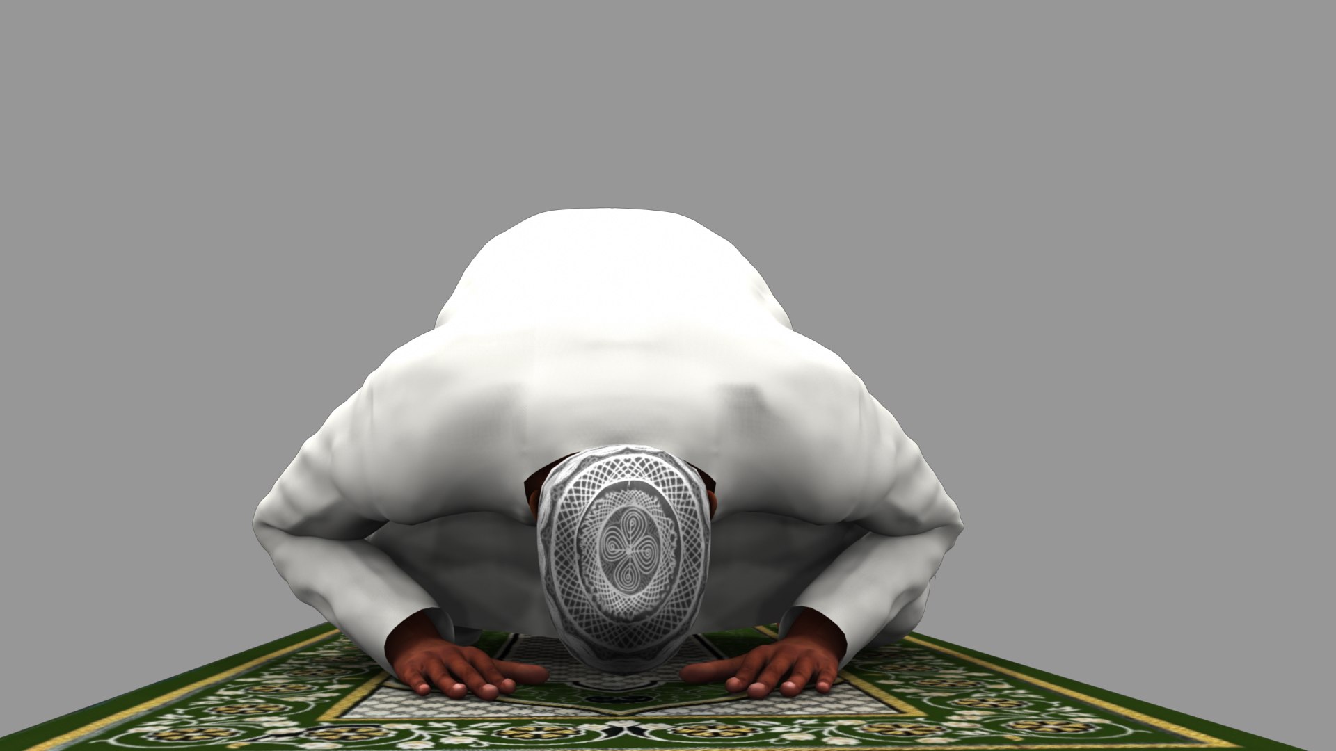 3D Model Muslim Prayer - TurboSquid 1587088