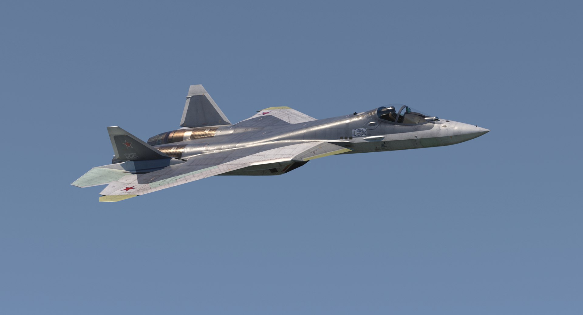 3D Sukhoi Su57 Prototype 055 - TurboSquid 1424189