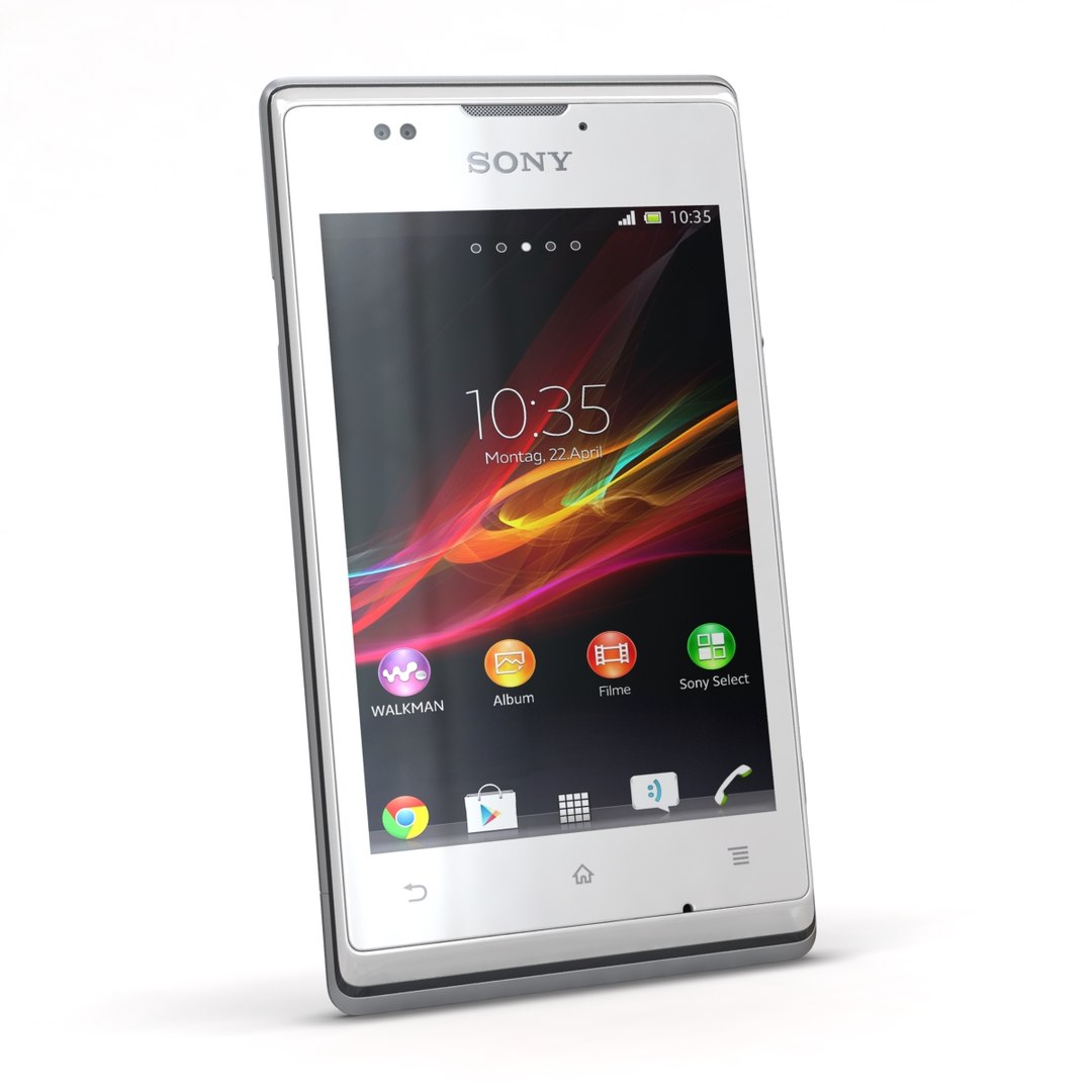 3d model sony xperia e white