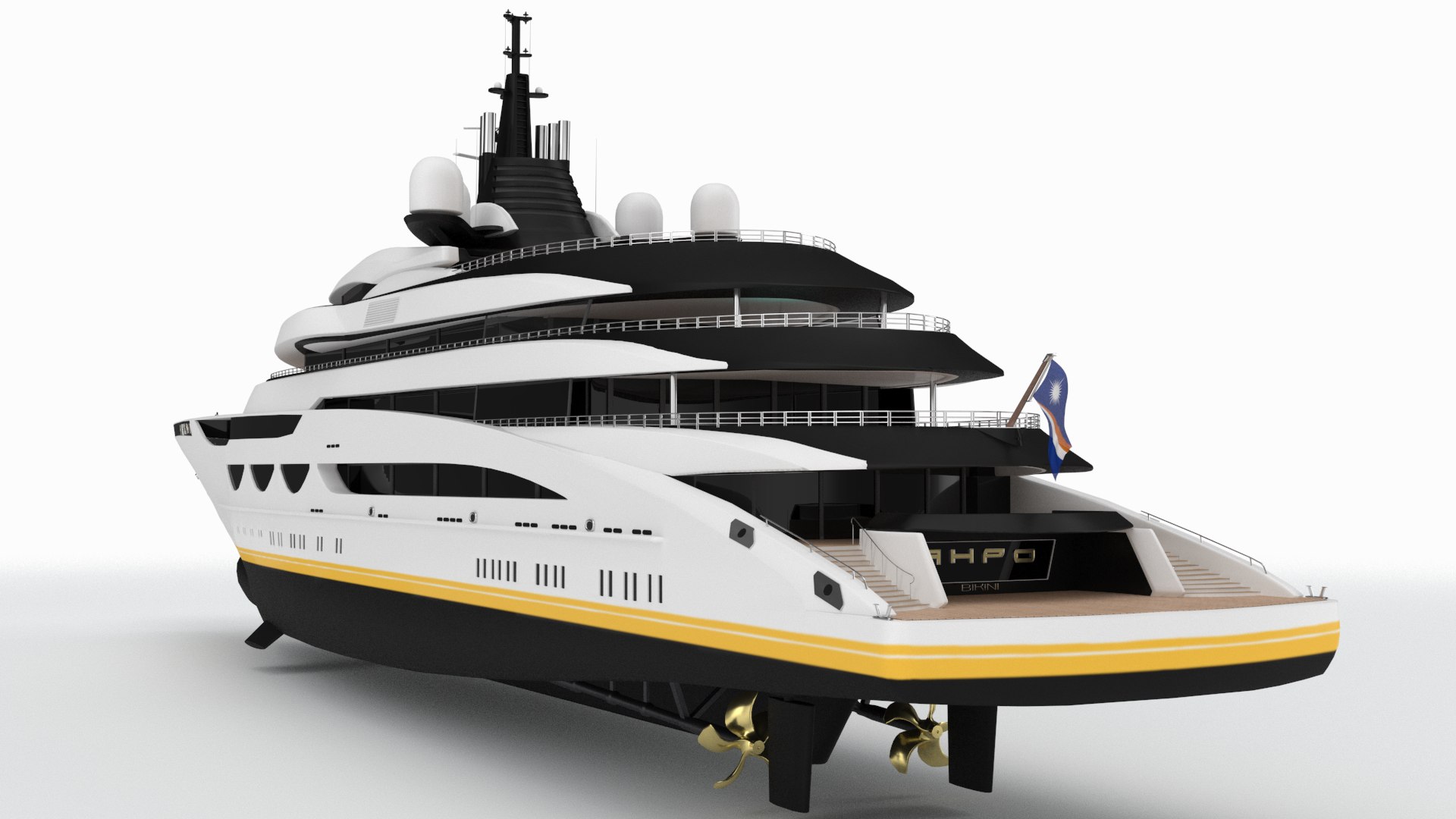 3D Ahpo Superyacht Model - TurboSquid 2370209