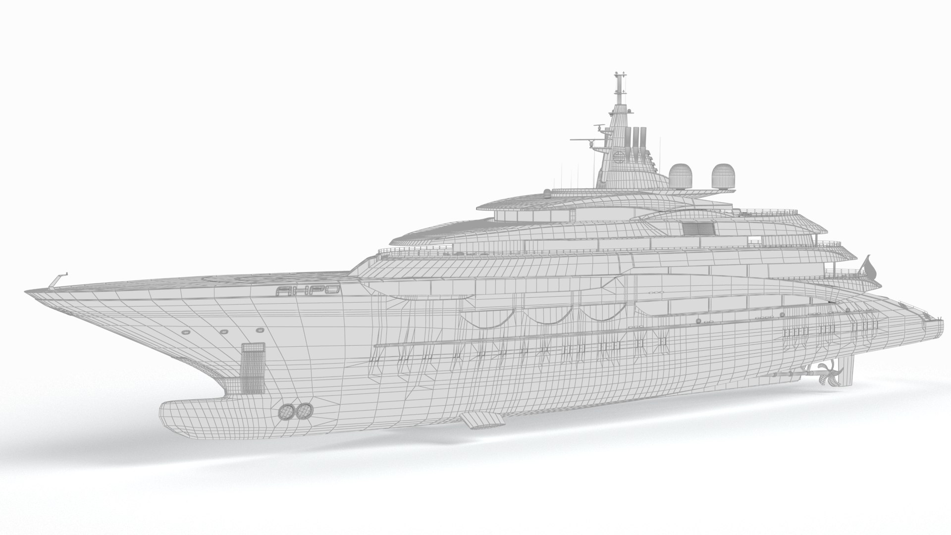 3D Ahpo Superyacht Model - TurboSquid 2370209