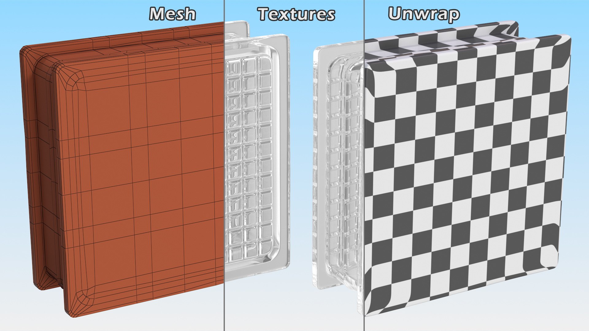 3D model Quadra Glass Block - TurboSquid 1830862