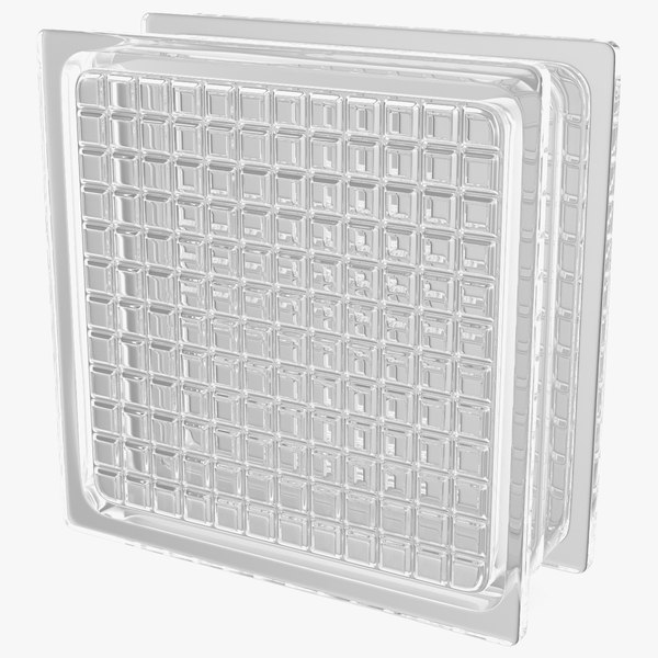 3D Clear Glass Block Diamond Pattern model - TurboSquid 1830851