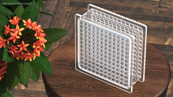 3D model Quadra Glass Block - TurboSquid 1830862