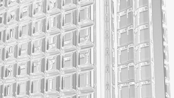 3D model Quadra Glass Block - TurboSquid 1830862