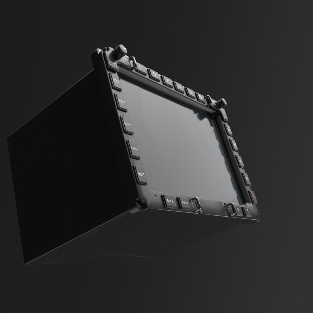 MFD Multi Function Display 3D Model - TurboSquid 1729933