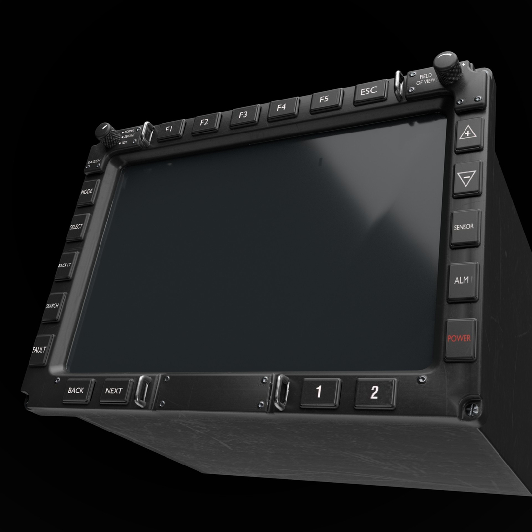 Modello 3D Display multifunzione MFD - TurboSquid 1729933 Modello 3D Display multifunzione MFD - TurboSquid 1729933