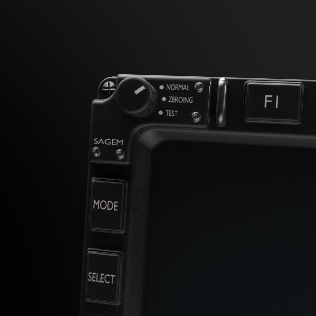 MFD Multi Function Display 3D Model - TurboSquid 1729933