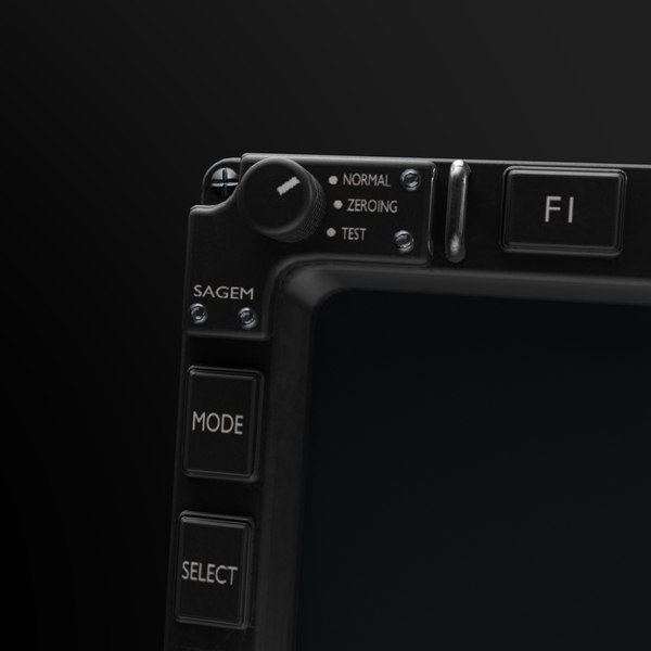 MFD multi function display 3D model - TurboSquid 1729933
