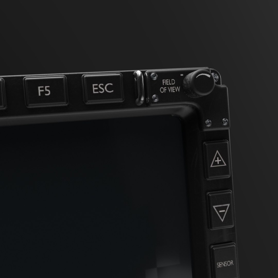 MFD Multi Function Display 3D Model - TurboSquid 1729933