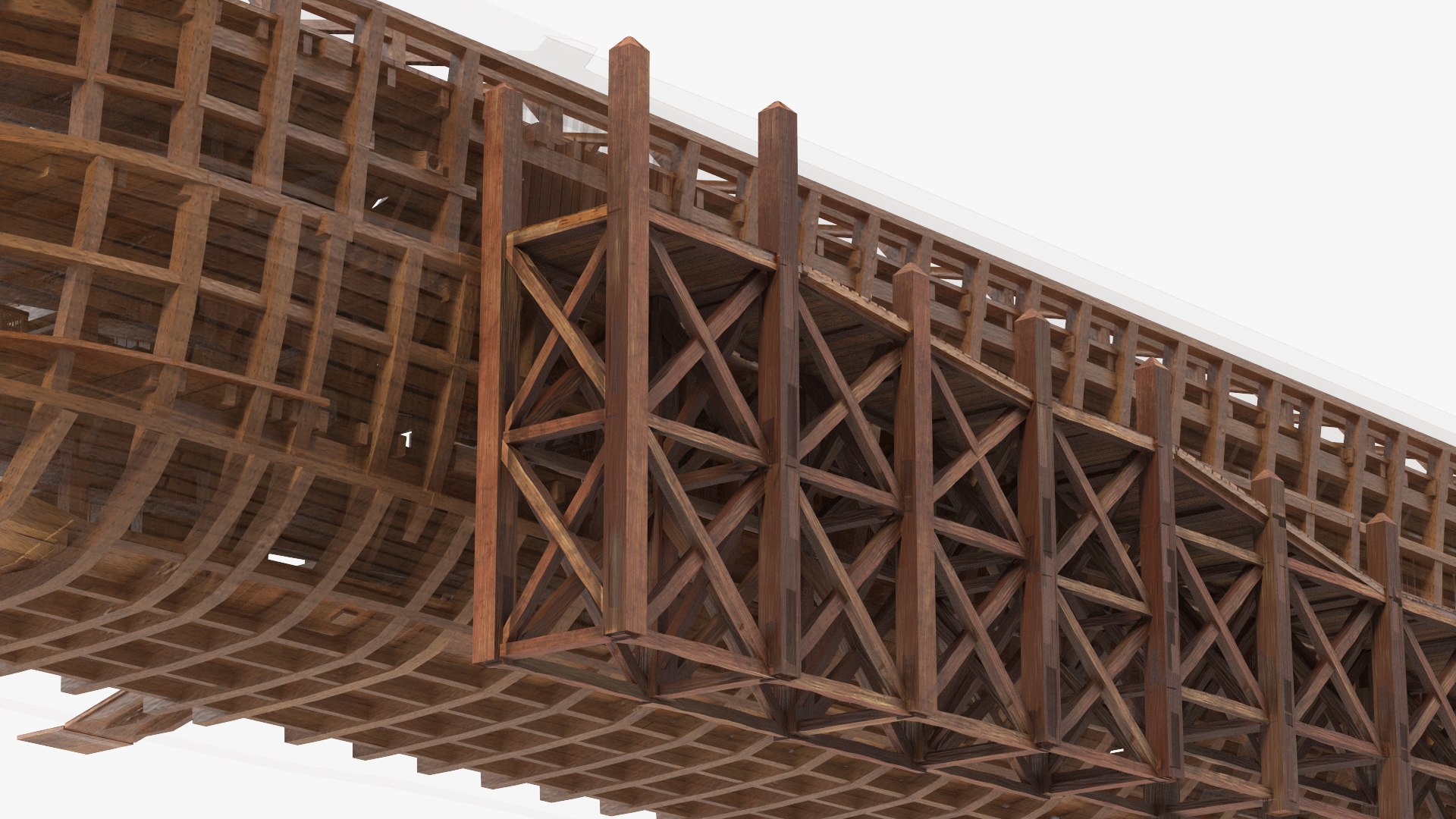 Noah Ark Cross Section with transparency 3D model - TurboSquid 1785482