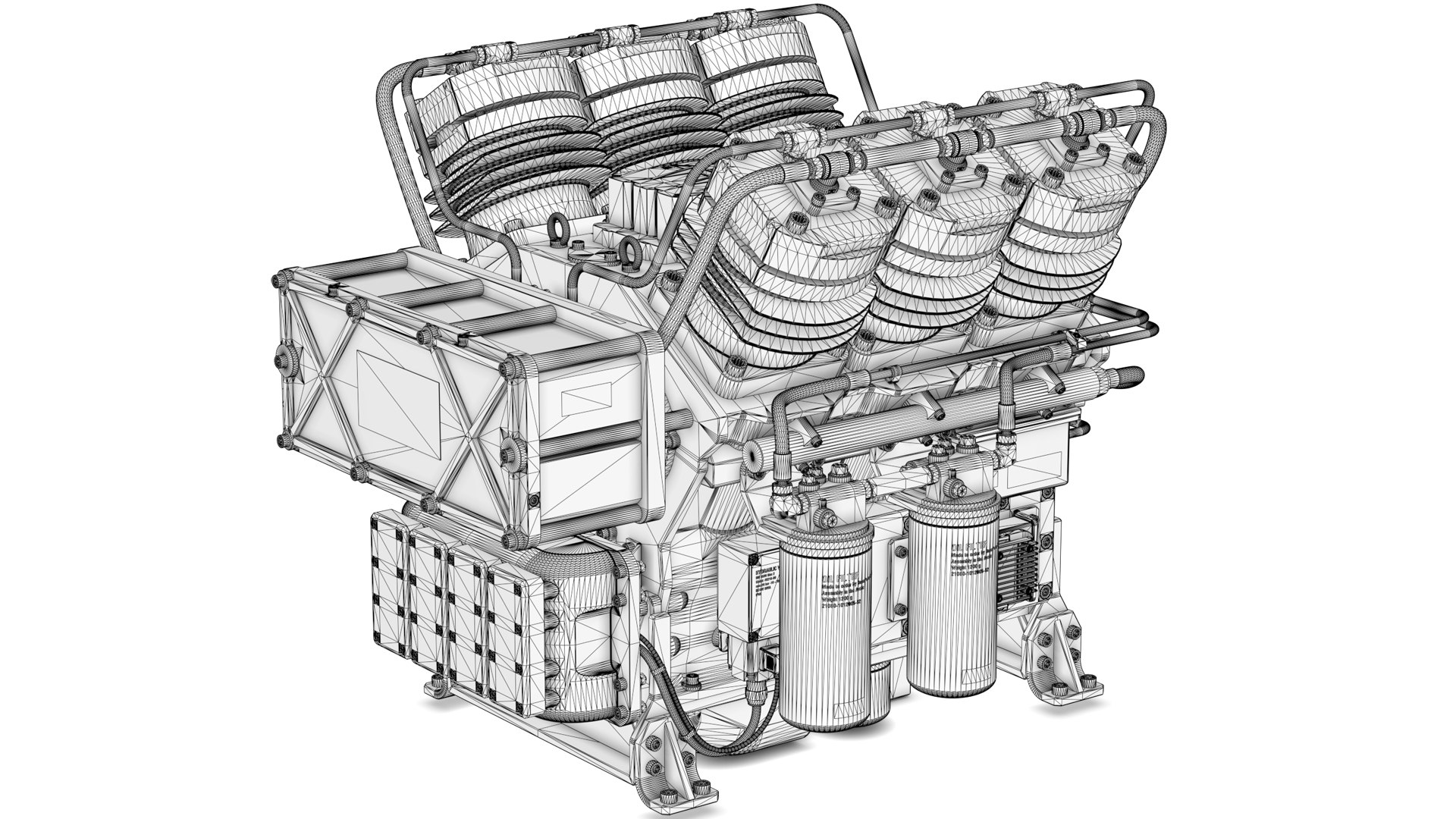 3D Model Engine V6 - TurboSquid 2167109