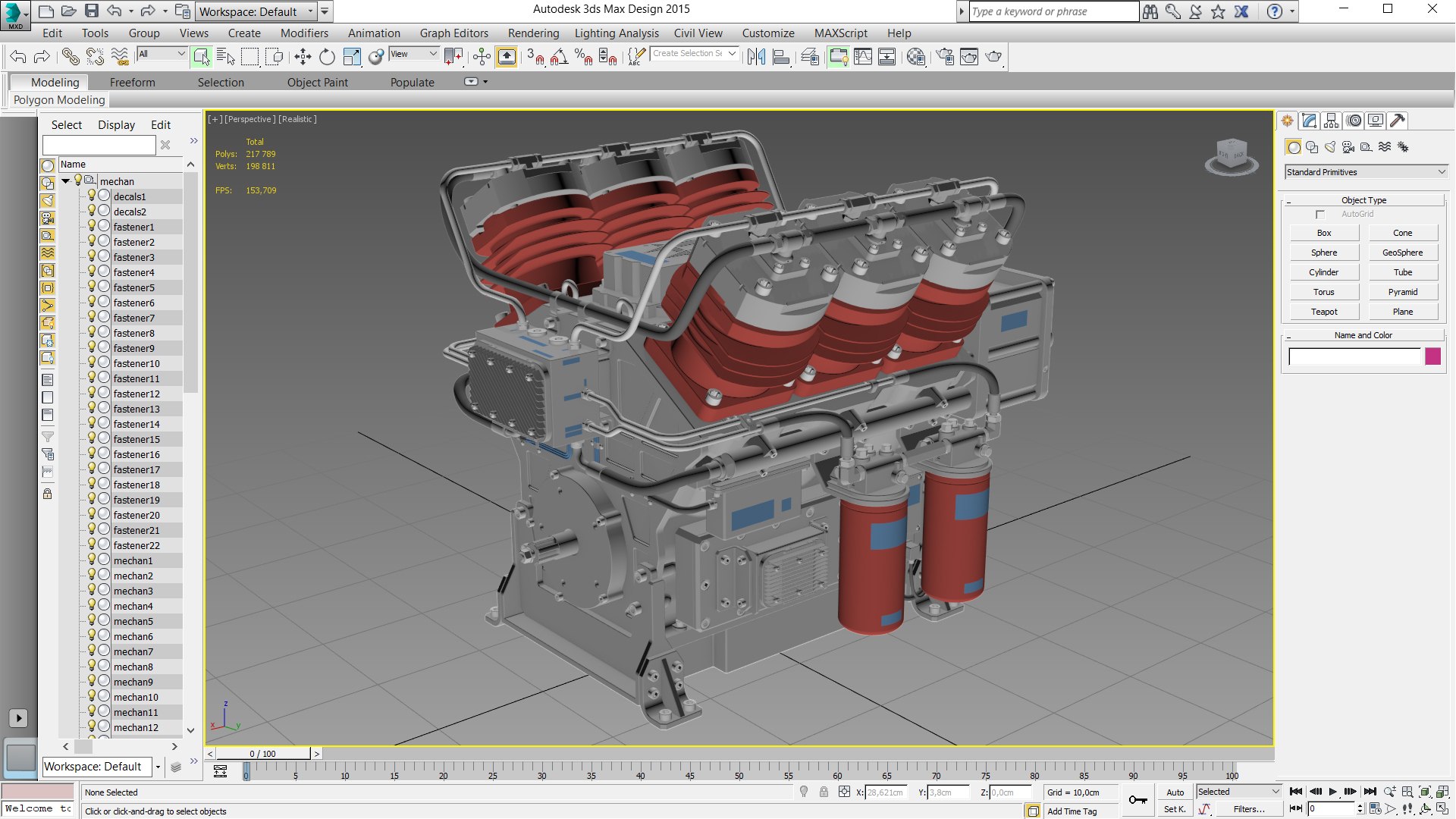 3D Model Engine V6 - TurboSquid 2167109