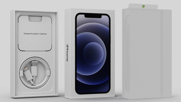 Iphone 12 package box model - TurboSquid 1690238