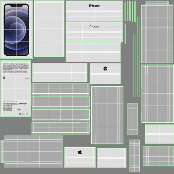 Iphone 12 package box model - TurboSquid 1690238