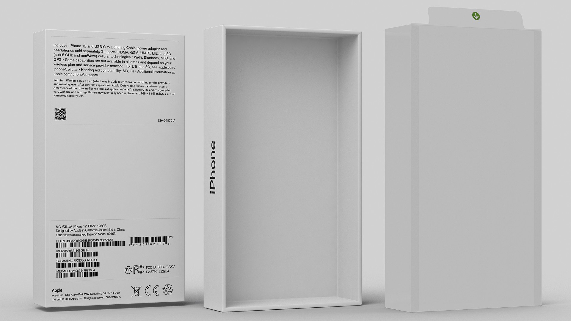 Iphone 12 Package Box Model - TurboSquid 1690238