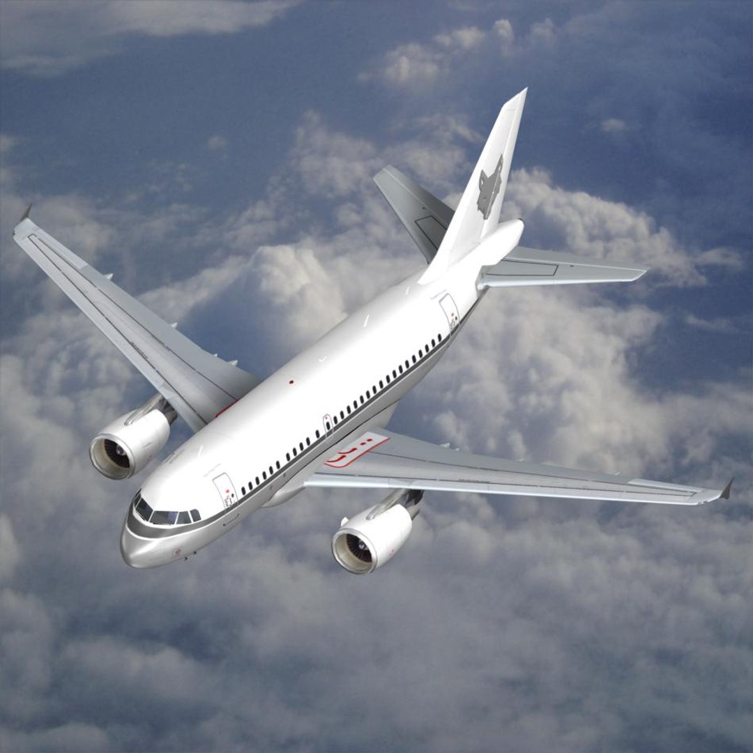 Airbus A318 Private A-318 3ds