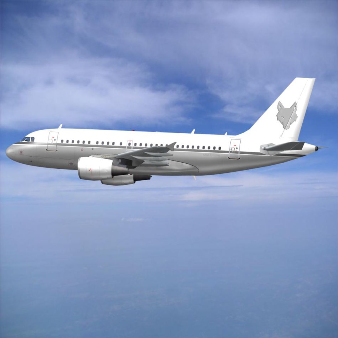Airbus A318 Private A-318 3ds