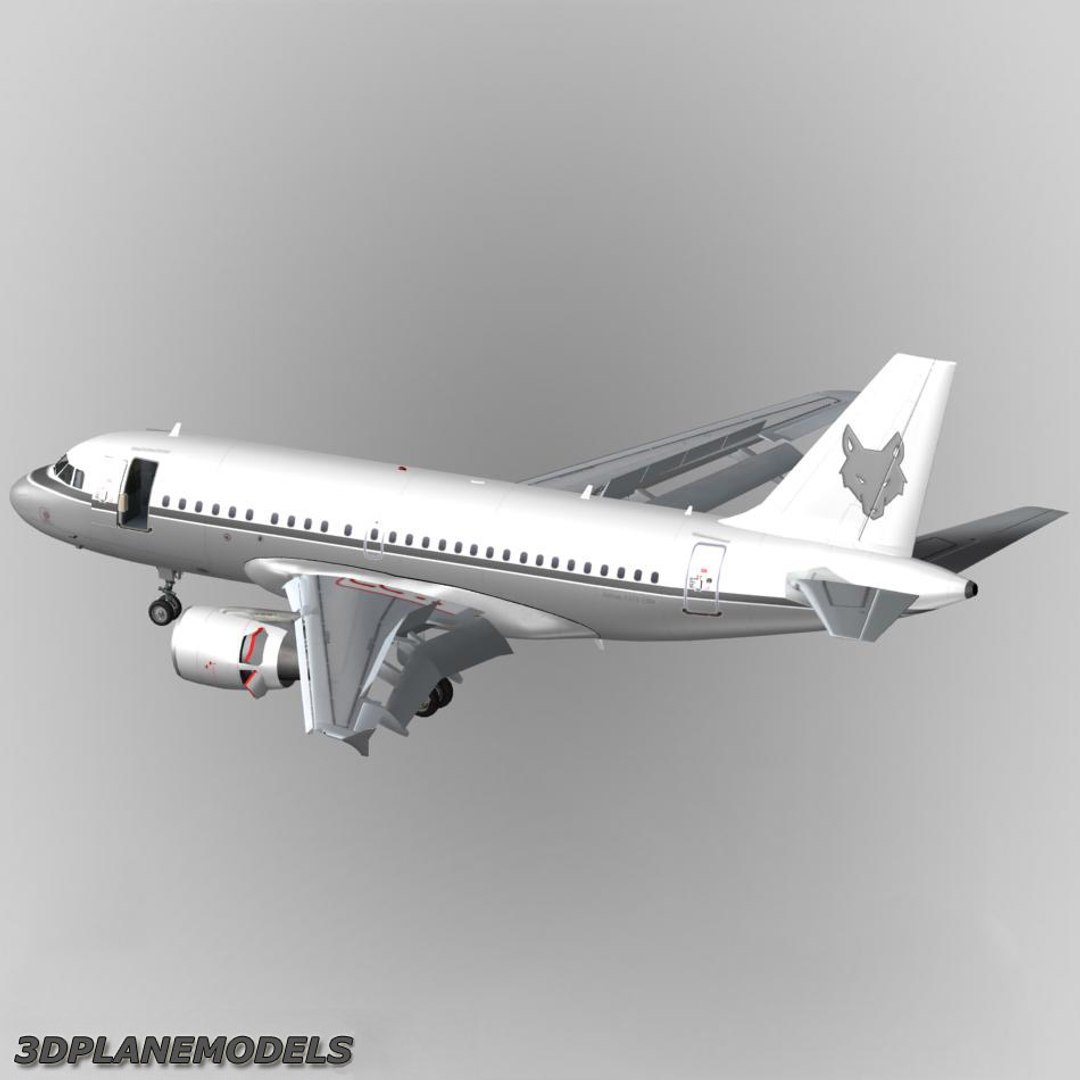 Airbus A318 Private A-318 3ds