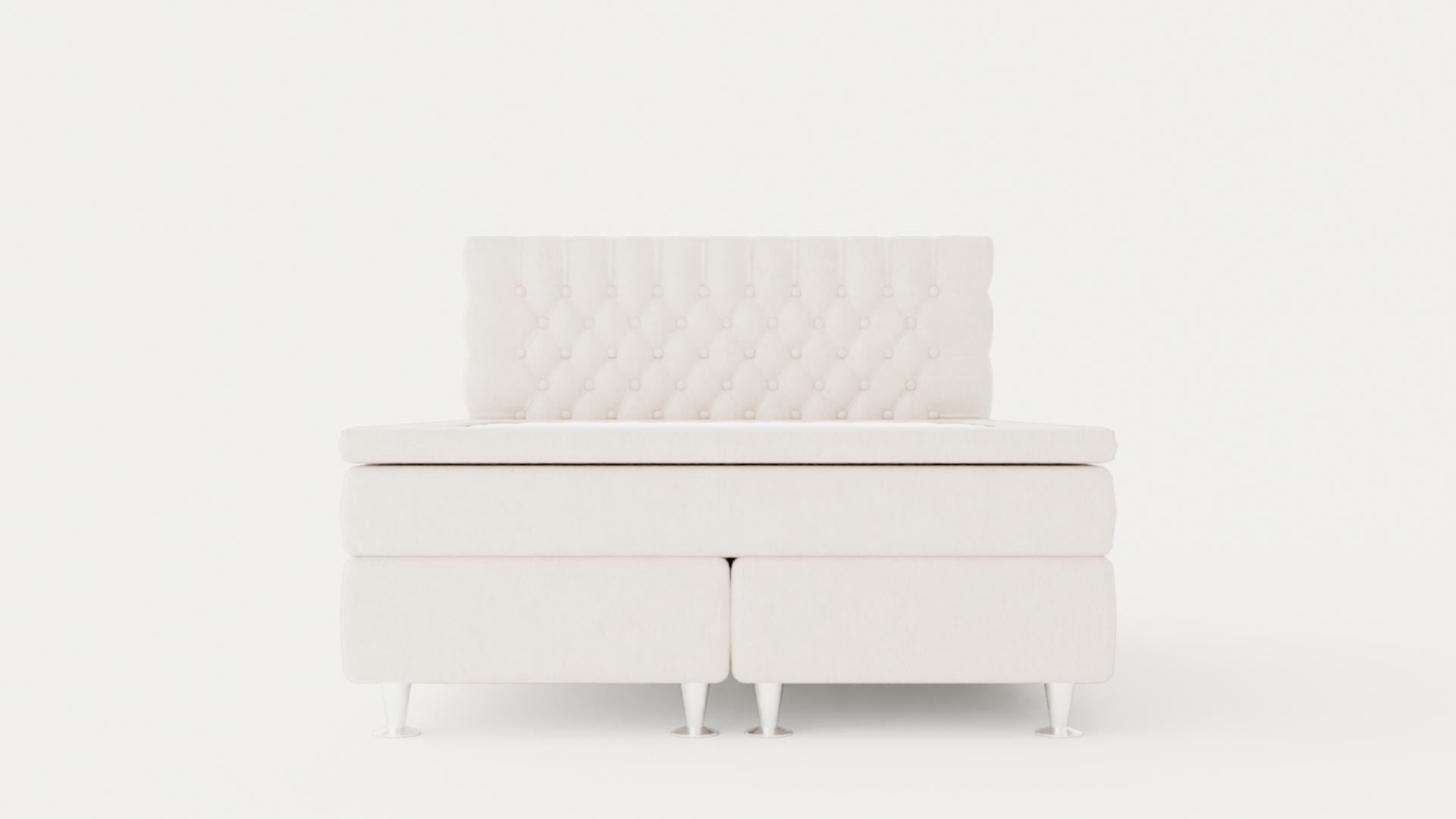 3D Model Celine Complete Bed Package 160x200 Velvet Beige - TurboSquid ...