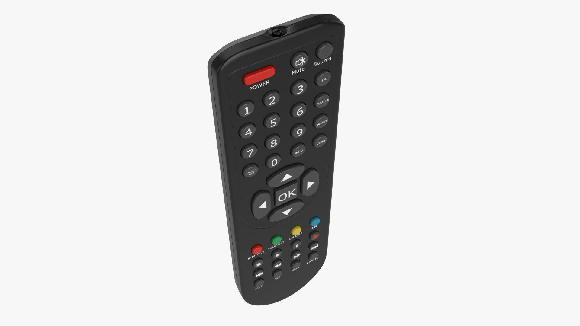 Tv Remote Control 3D Model - TurboSquid 1978645