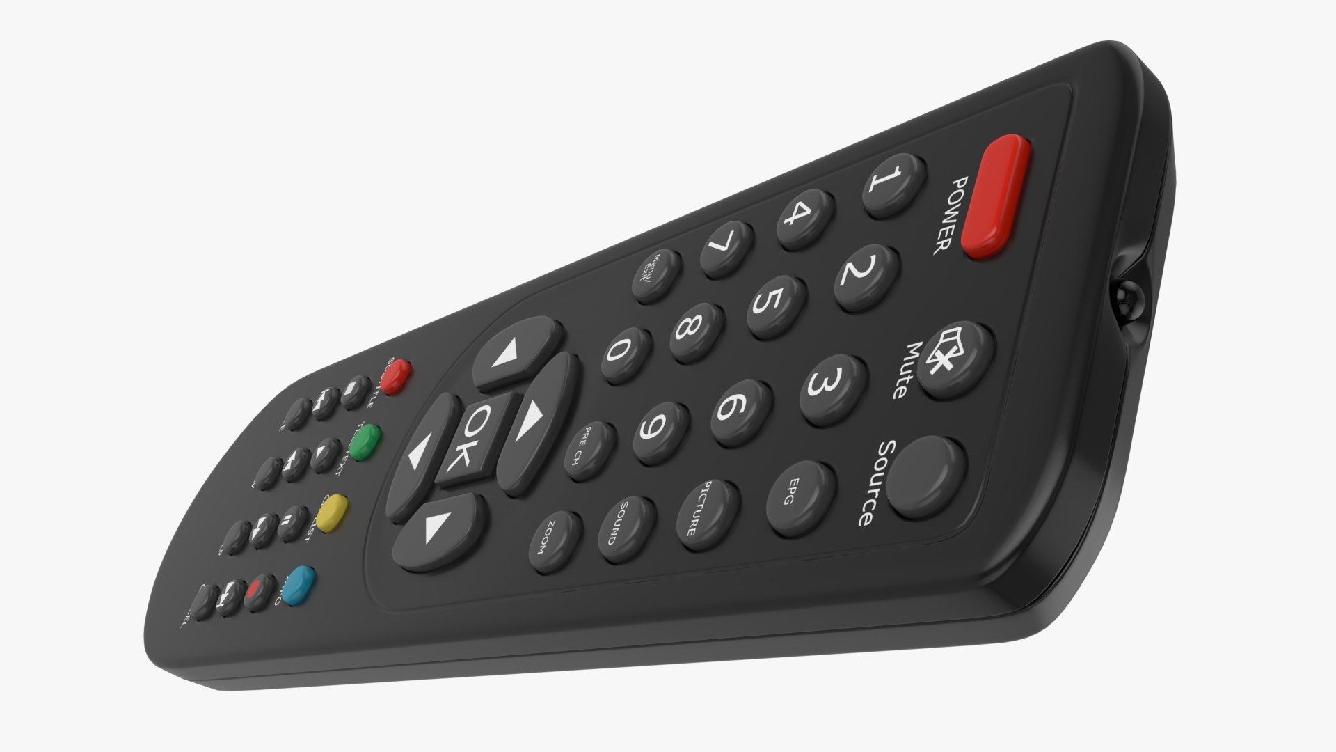 Tv Remote Control 3D Model - TurboSquid 1978645