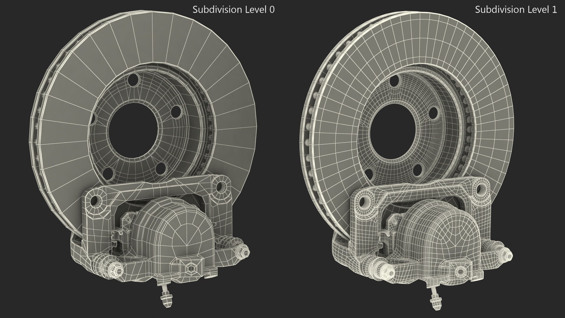 A-Premium Brake Caliper Pads Disk 3D Model - TurboSquid 2045386