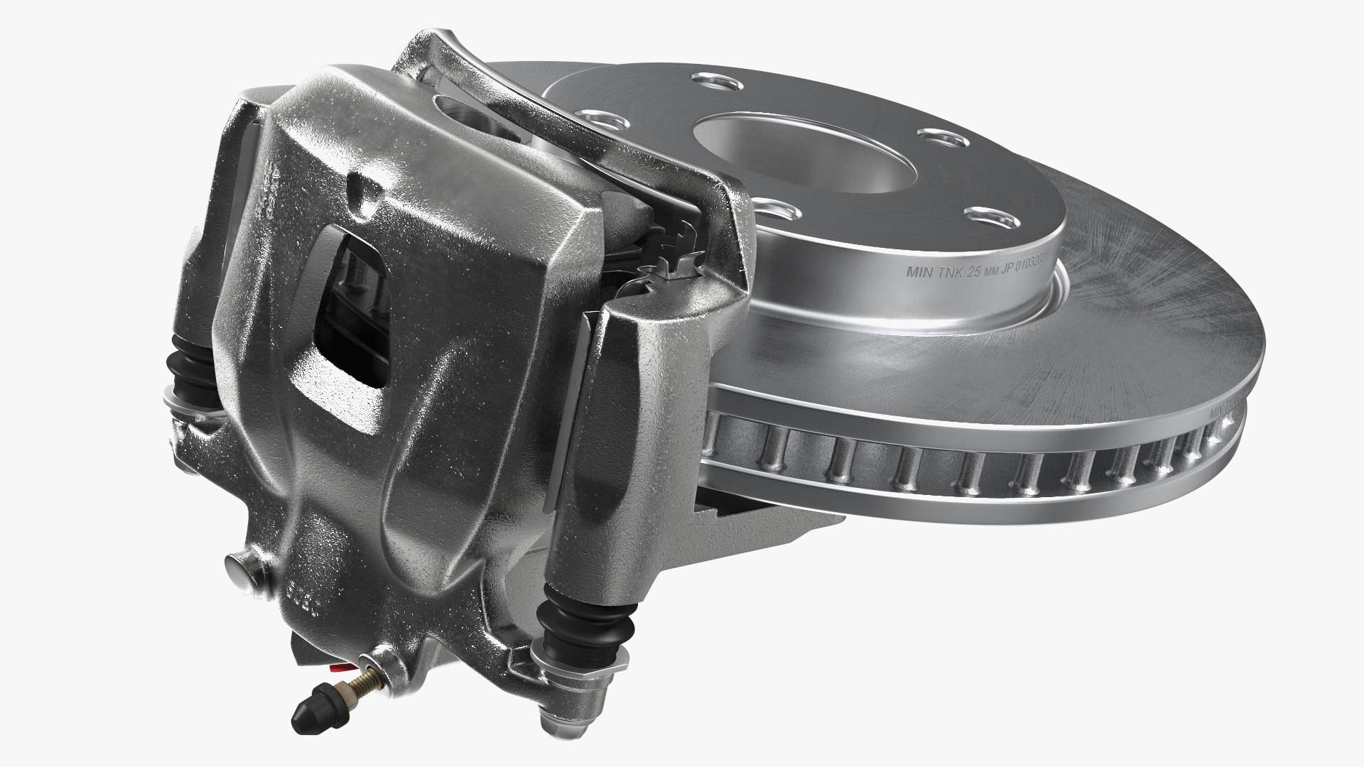 A-Premium Brake Caliper Pads Disk 3D Model - TurboSquid 2045386