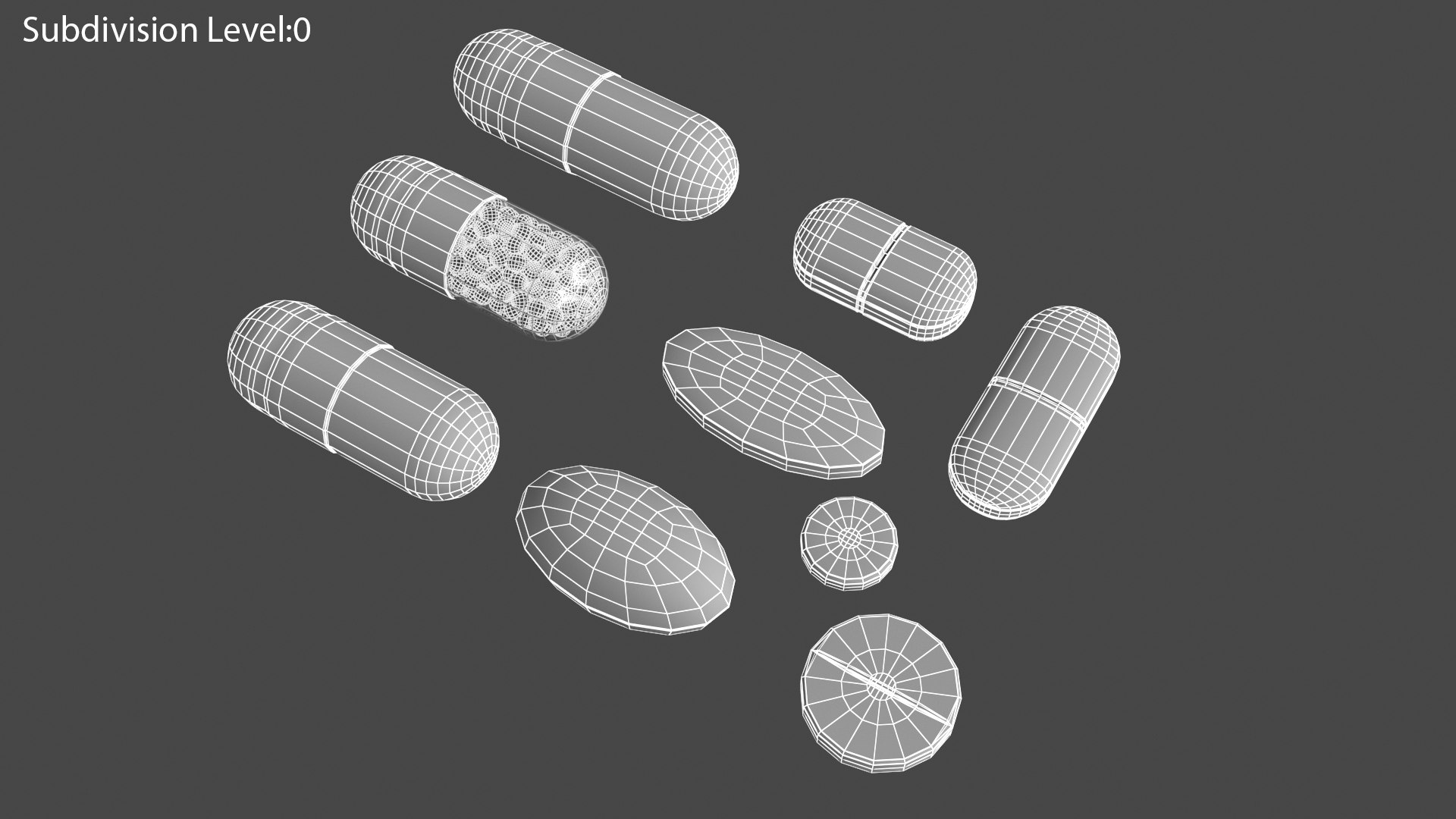 3D medicine pills model - TurboSquid 1684409