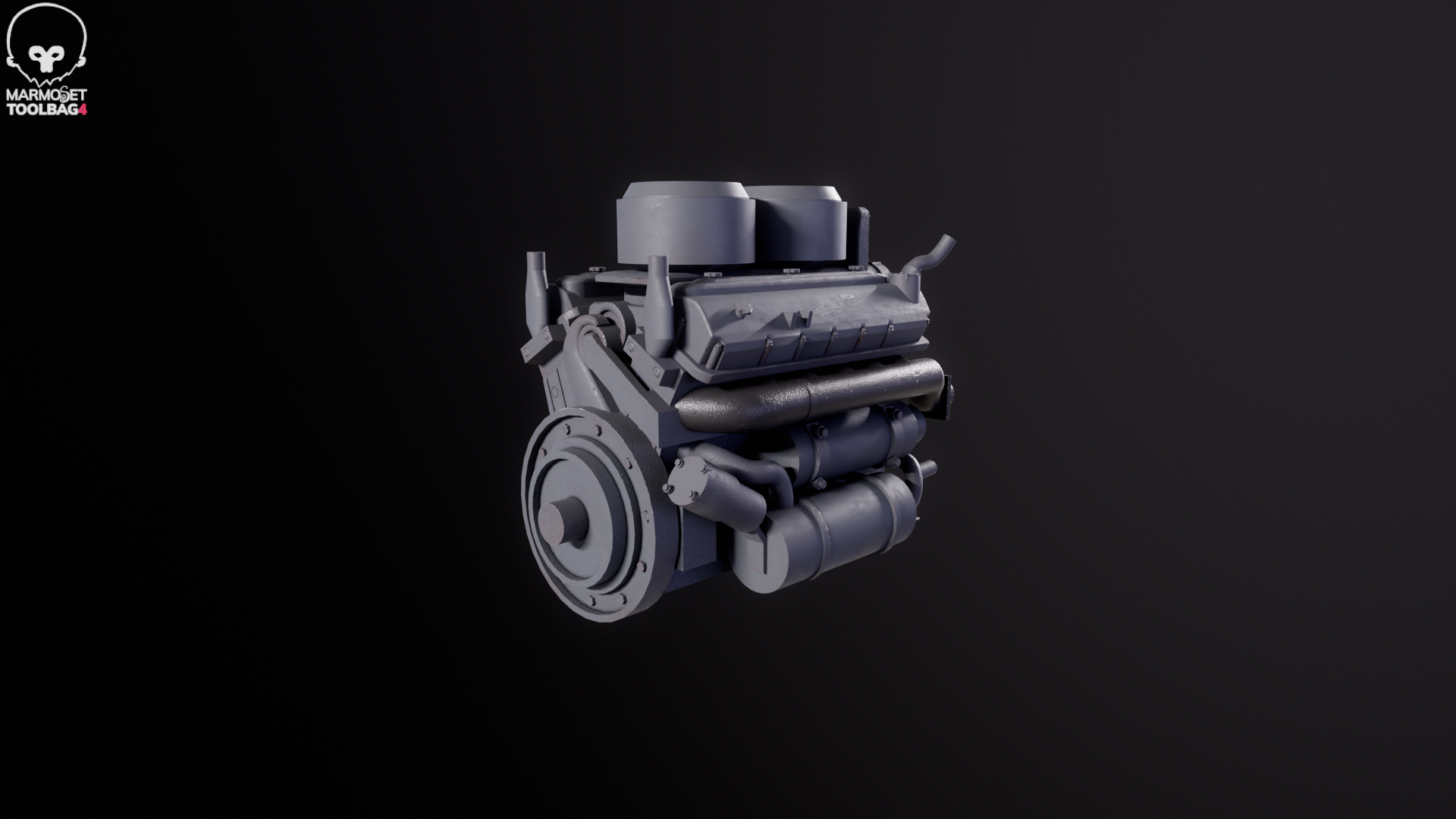 WWII V12 Tank Engine 3D Model - TurboSquid 2245228